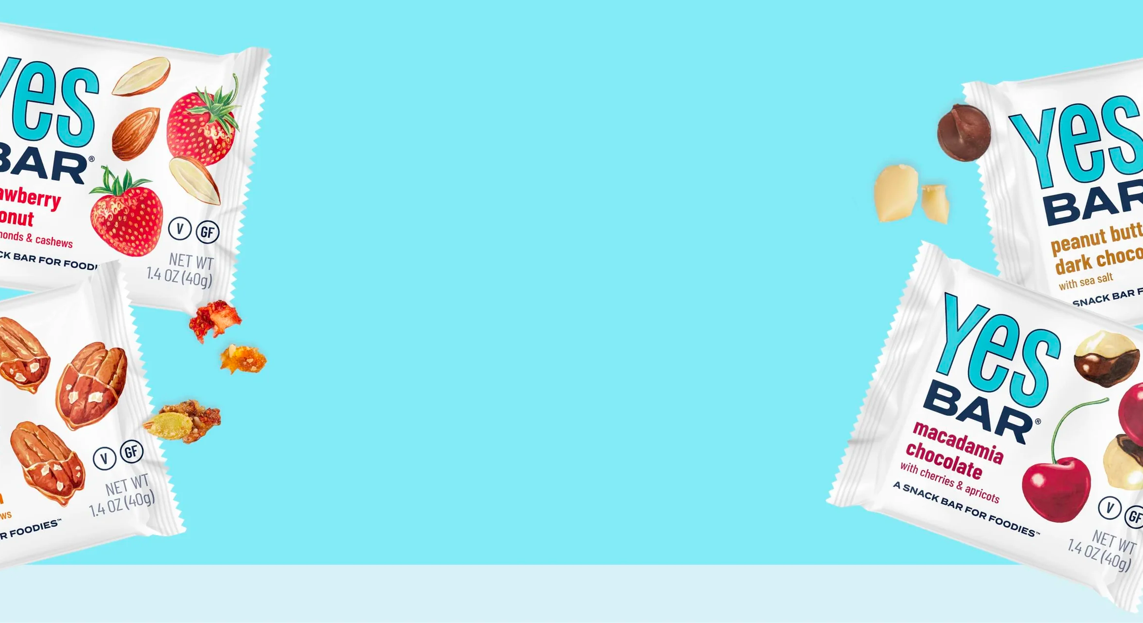 Try all 6 of our delicious flavors - YES BAR®